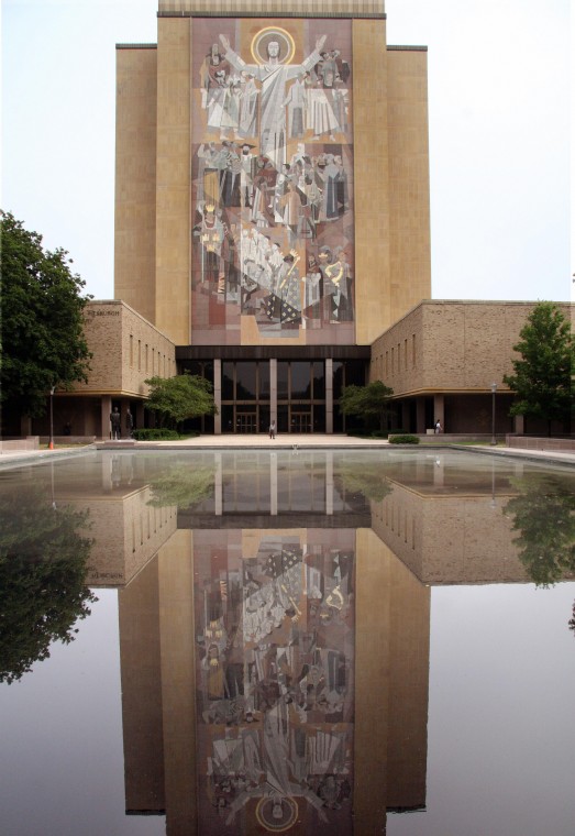 🔥 Free Download Touchdown Jesus Notre Dame I Love The Lighting by ...