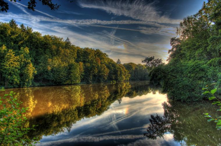 🔥 Free Download Wallpaper Germany Hessen Lich Hdr Nature Scenery Rivers ...