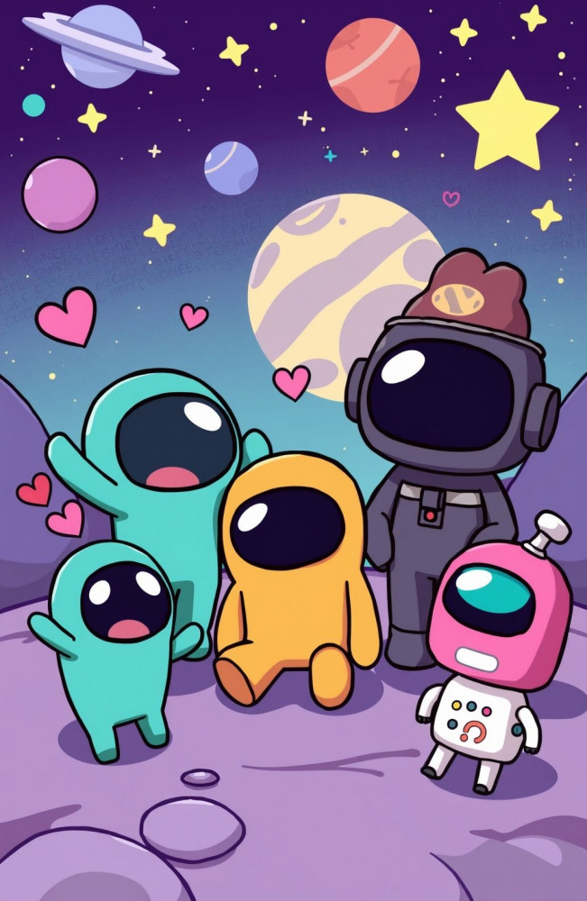 🔥 [50+] Cute Among Us Wallpapers | WallpaperSafari