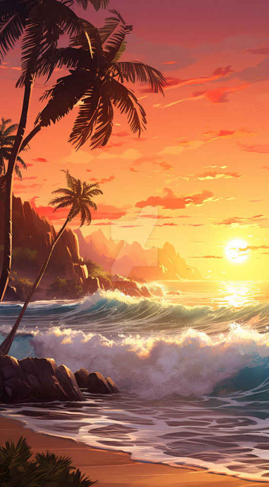 🔥 [40+] Beach Drawing Wallpapers | WallpaperSafari