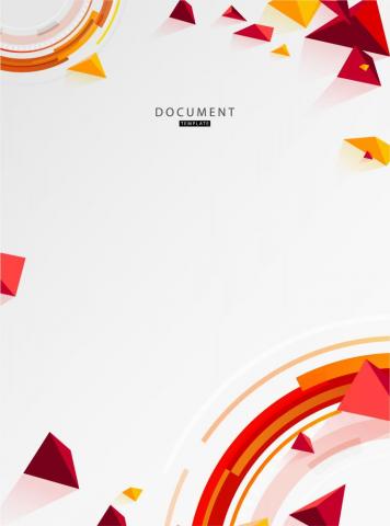 🔥 Free Download Vector Document Design Template With Abstract Polygonal ...