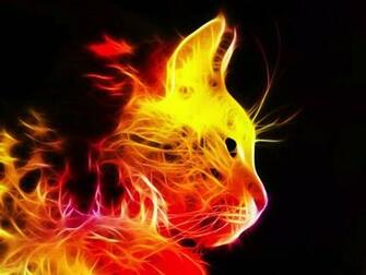 Free download Beautiful Fire Cat HD Wallpaper Animals Wallpapers ...