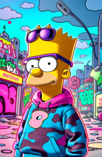 🔥 Free Download Bape Bart Simpson Wallpaper At Wallpaperbro by ...