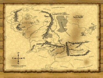 Free download Map of Middle Earth And The Undying Lands by ...