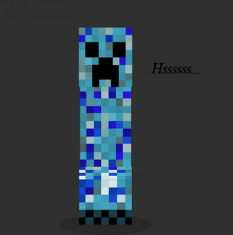 🔥 Free Download Minecraft Blue Creeper Painting Wallpaper By by ...