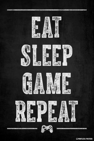 🔥 Free Download Eat Sleep Game Repeat Video Console Gaming Carry All ...