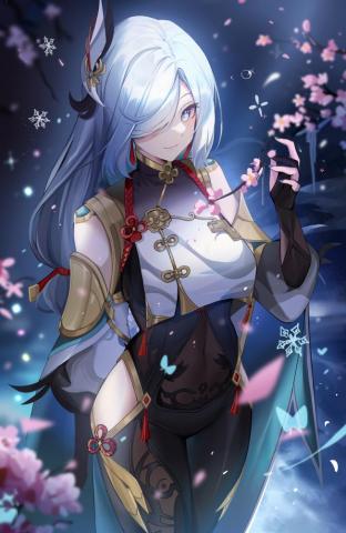 🔥 Free Download Shenhe Genshin Impact Zerochan Anime Image Board by ...