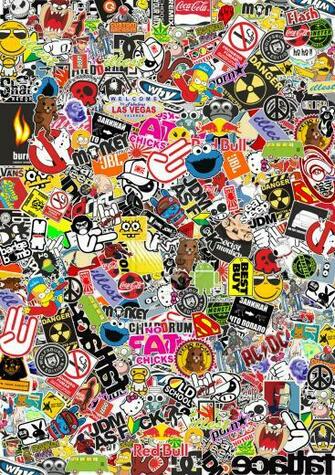 Free download HOONIGAN] Sticker Bombing by bora888 [1600x1072] for your ...