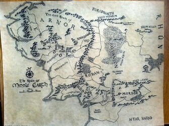 🔥 Free Download Map Of Middle Earth And The Undying Lands By ...